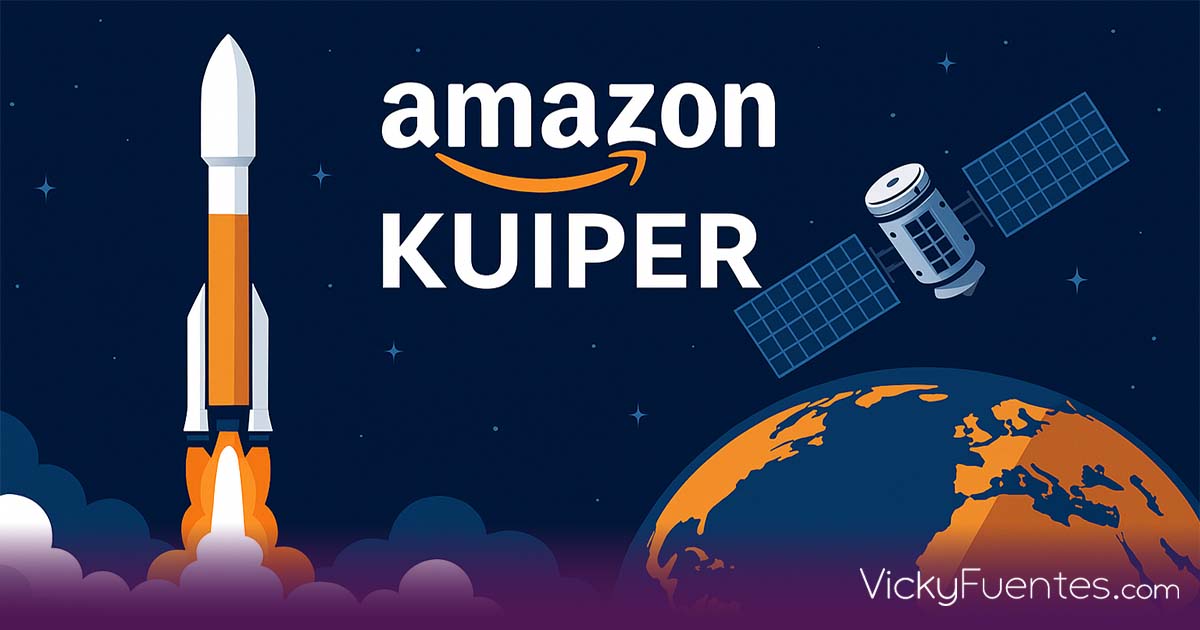 Amazon lanza Kuiper para competir con Starlink en internet satelital